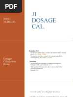 Dosage Calculation Cheat Sheet | PDF