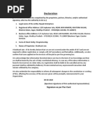 No GST Declaration | PDF