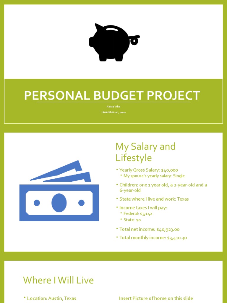 Personal Budget Project Powerpoint 2021 | PDF | Income | Economies