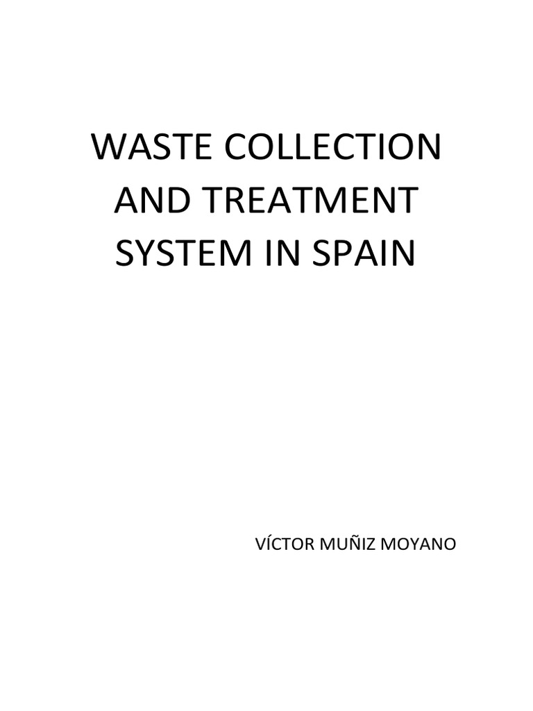 Waste Collection and Treatment in Spain | PDF | Anaerobic Digestion | Waste
