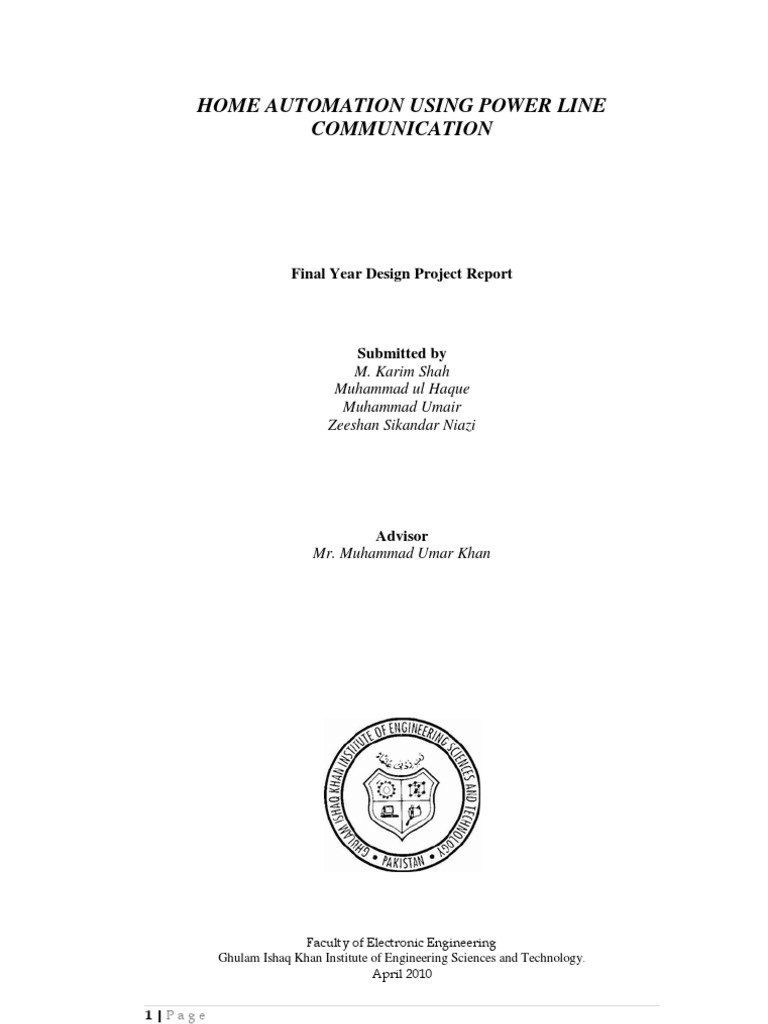 Home Automation Using Powerline Communication PDF | Download Free PDF ...