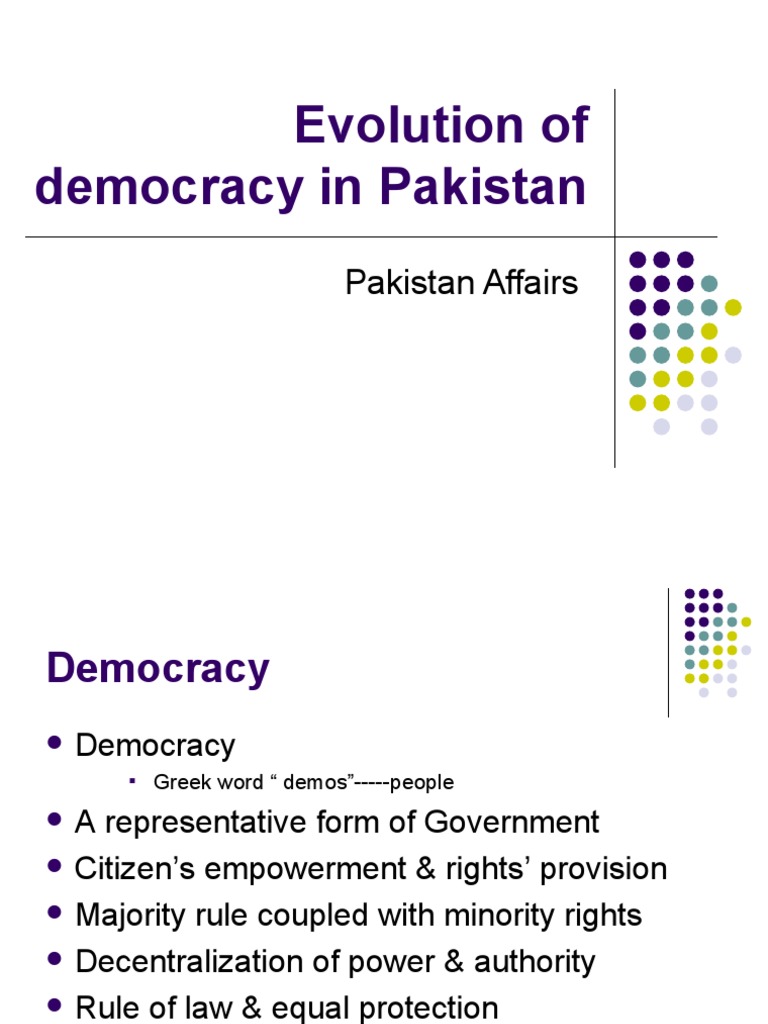 Democracy's Evolution in Pakistan | PDF | Pakistan Peoples Party ...