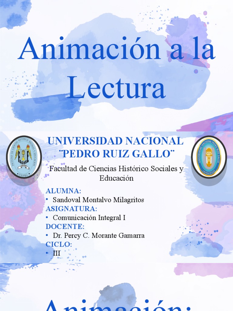 Animacion A La Lectura | PDF