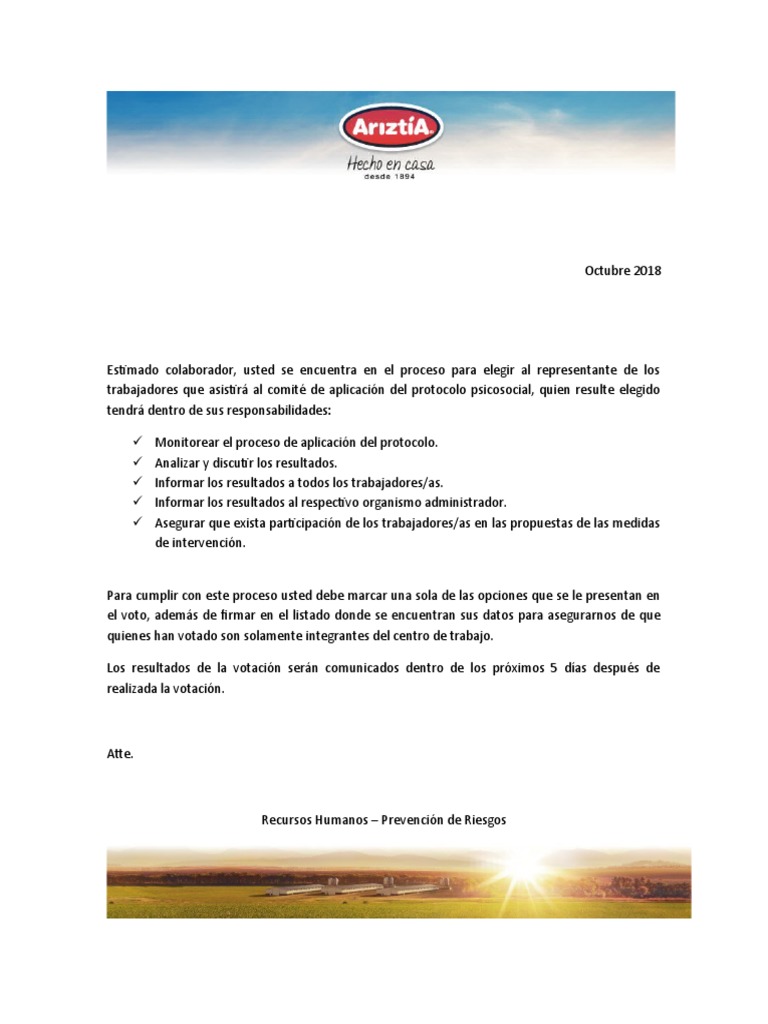 Logo Comunicado Ariztia | PDF