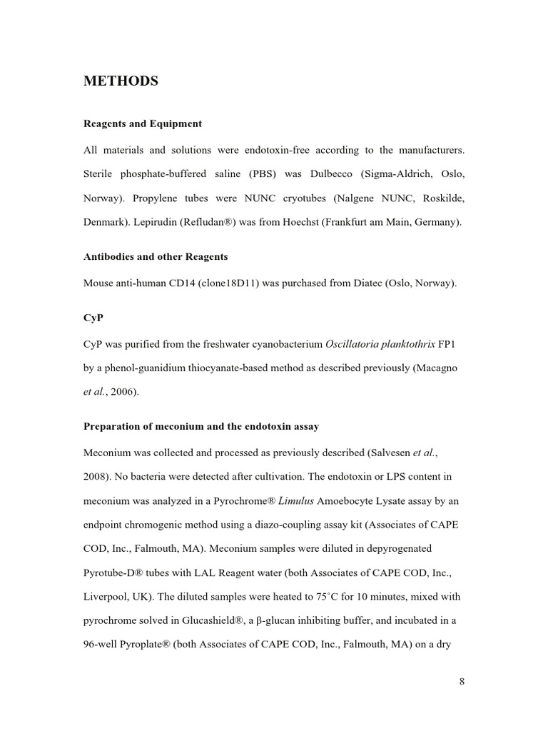 Meconio Composición-4 | PDF | Inflammation | Lipopolysaccharide