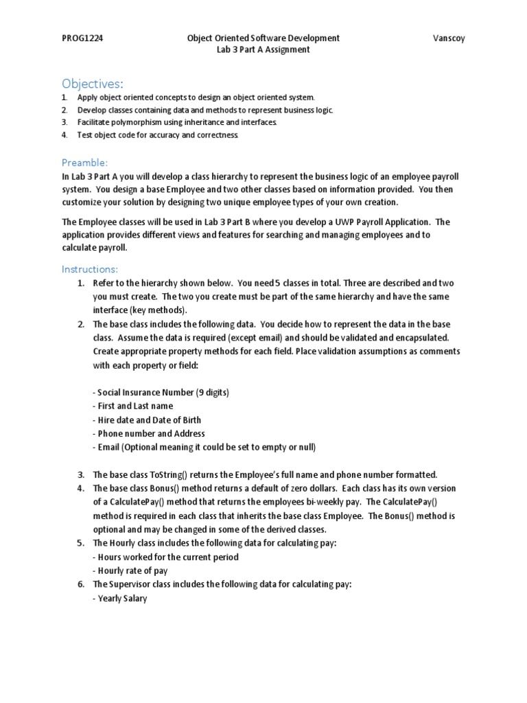 Lab3parta Assignment Pdf Class Computer Programming Method Computer Programming