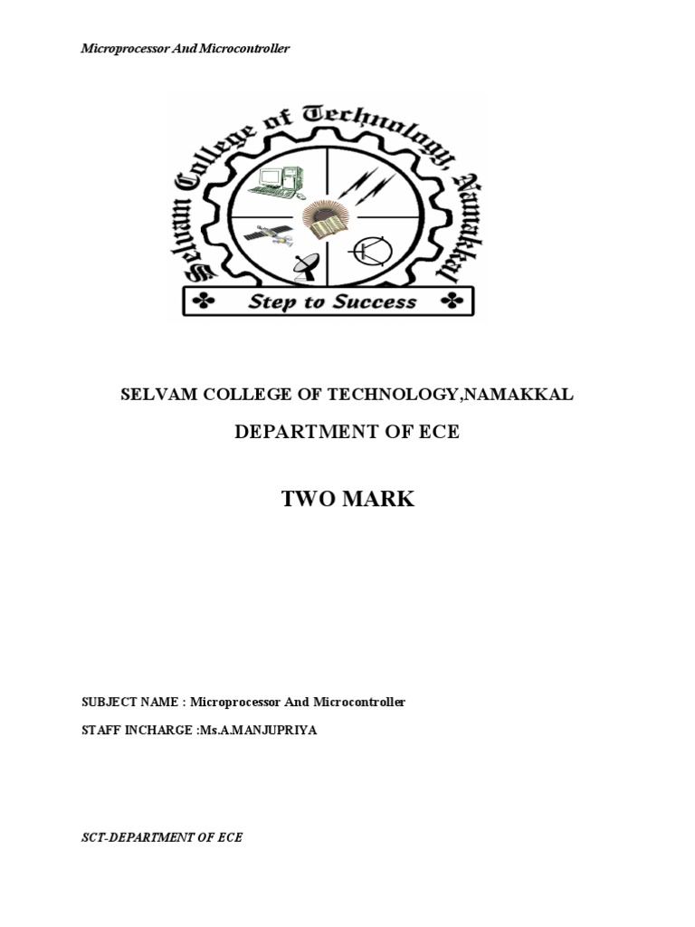 Microprocessor and Microcontroller | PDF | Central Processing Unit | Subroutine