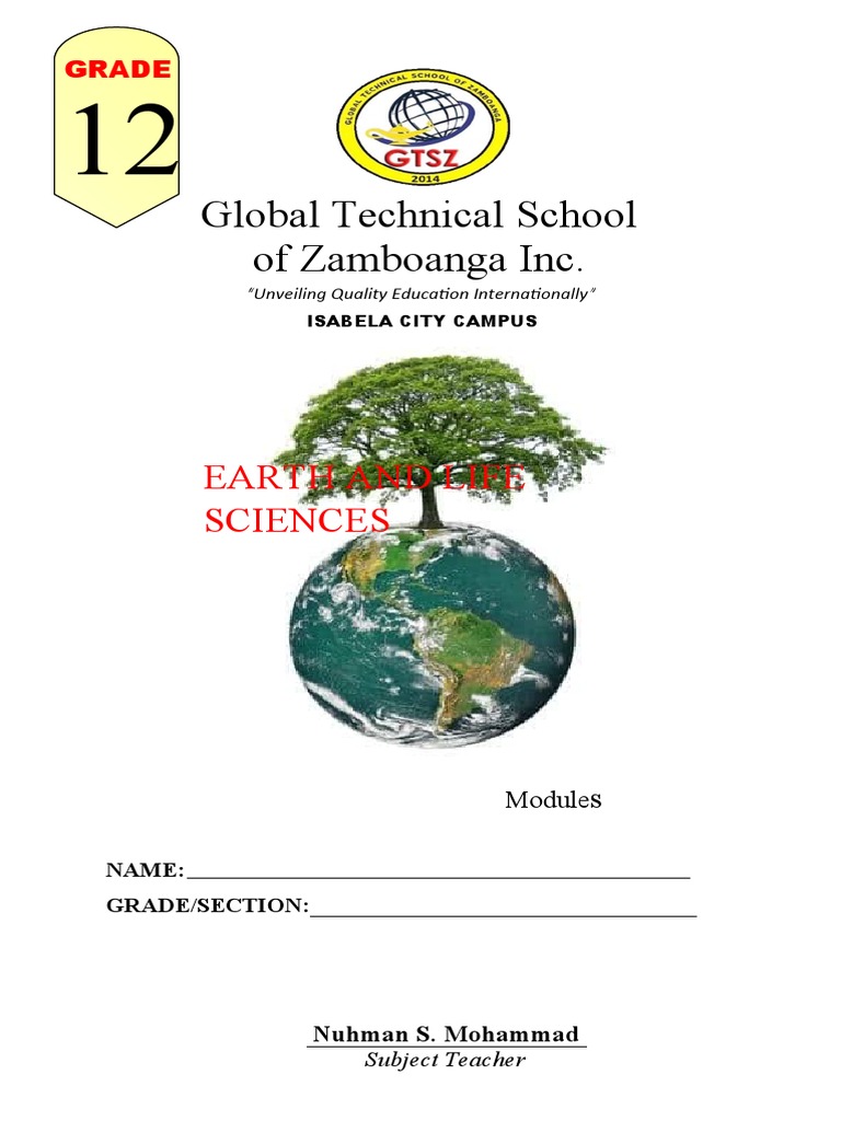 GRADE 12 Earth and Life Sciences Module | PDF | Minerals | Earth