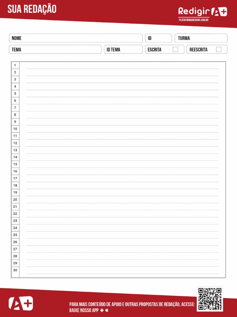 Folha de Redacao Redigir PDF | PDF