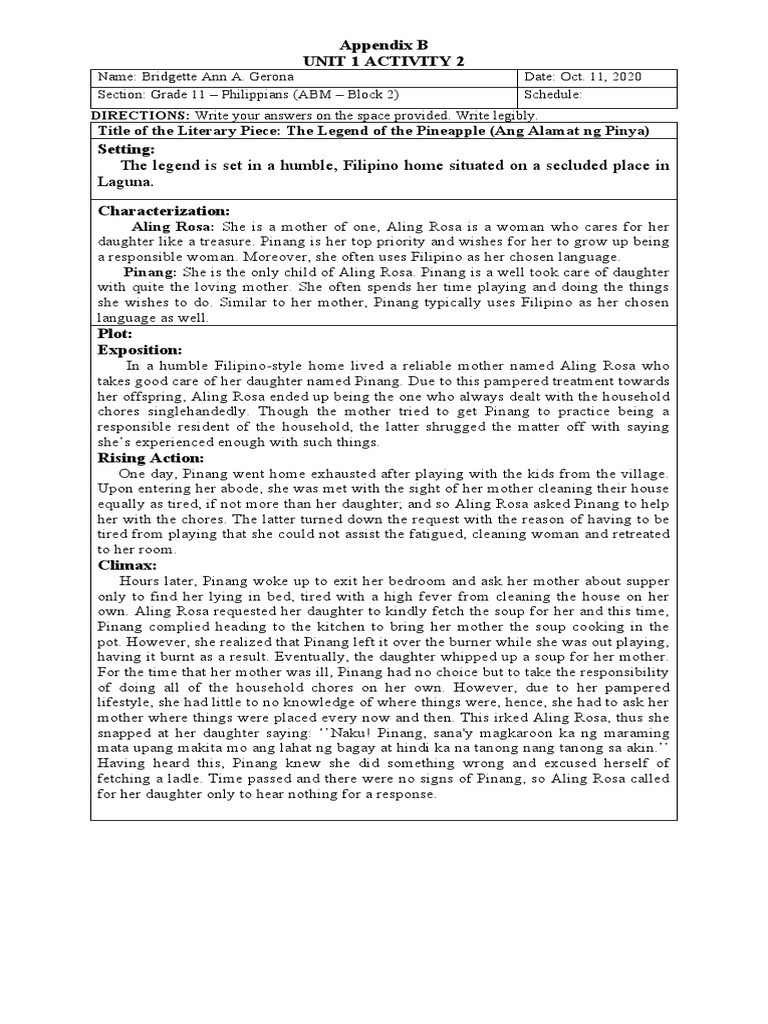 The Legend of the Pineapple Summary | PDF