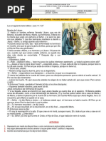 Resurrección de Lázaro | PDF | Lázaro De Betania | María, madre de Jesús