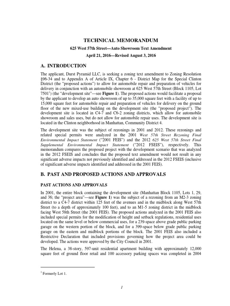 A. Introduction: Technical Memorandum | PDF | Zoning | Sidewalk