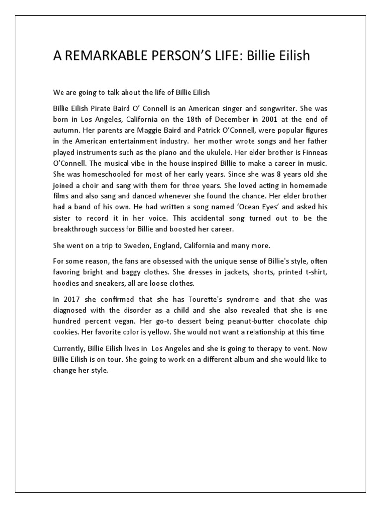 A Remarkable Journey: The Life and Career of Singer-Songwriter Billie ...