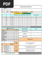 ARE HSE Weekly Report Format | PDF | Prevention | Safety