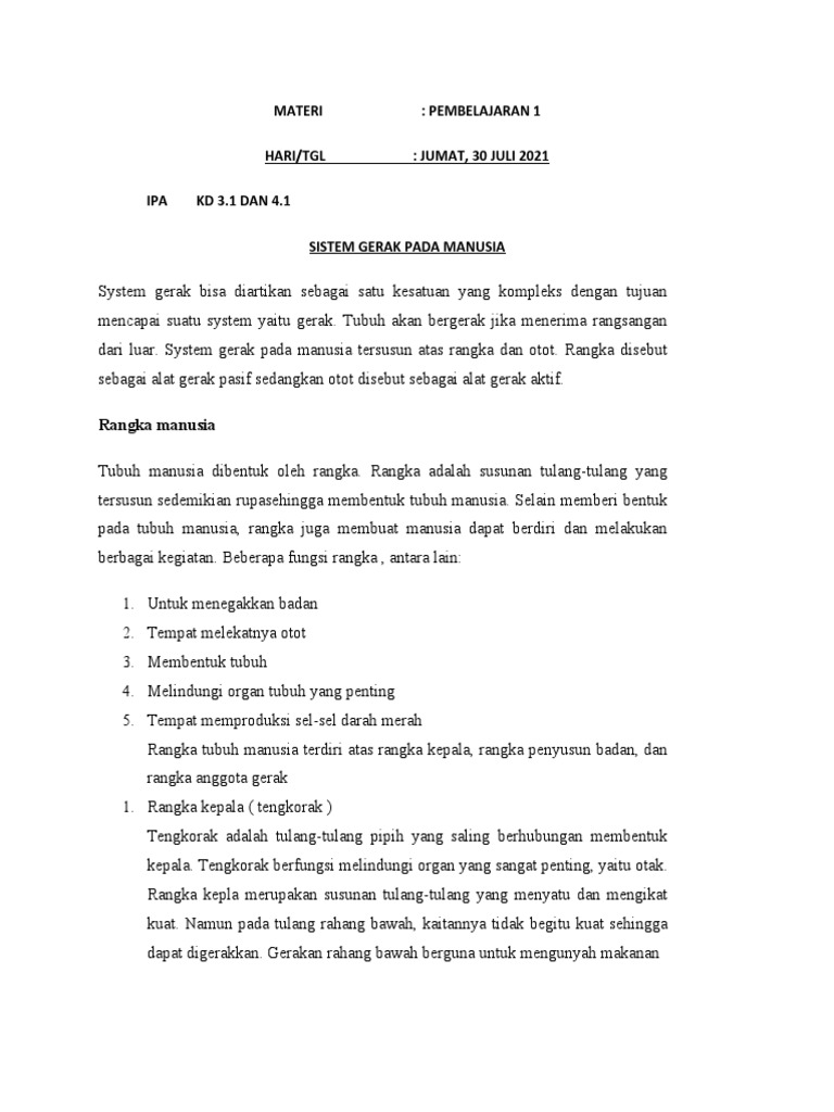 Materi Ipa Tema 1 Subtema 2 | PDF