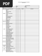 Checklist de Luminarias | PDF