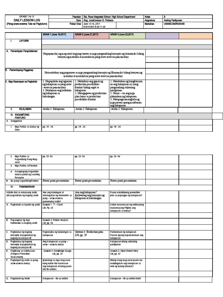 AP9 DLL Week 3 | PDF