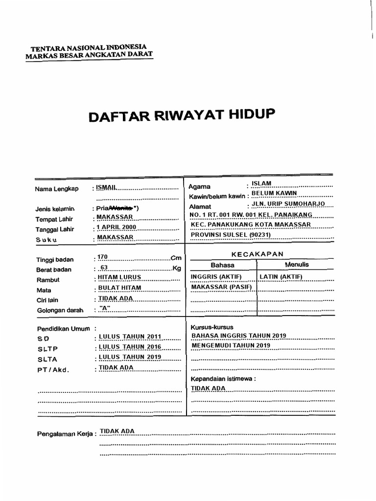 Tata Cara Penulisan Dan Susunan Hanmin Calon | PDF