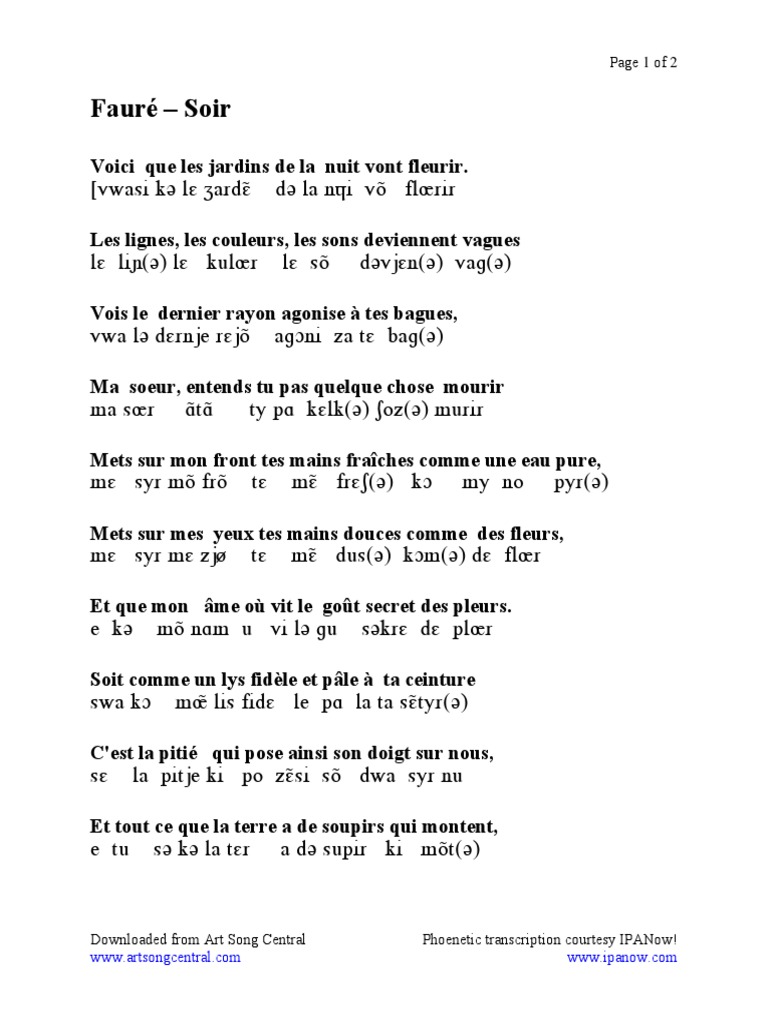 Fauré Soir IPA | PDF
