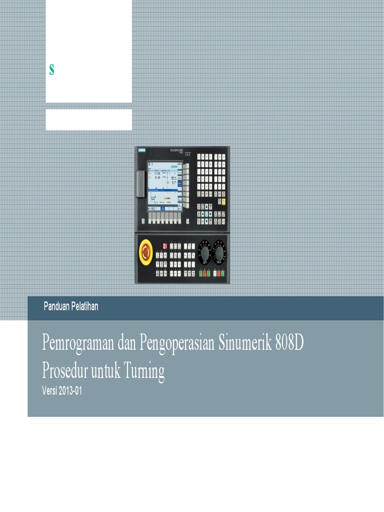 In 808D Operating and Programming Turning 2013-01 Indonesian (Read-Only) | PDF