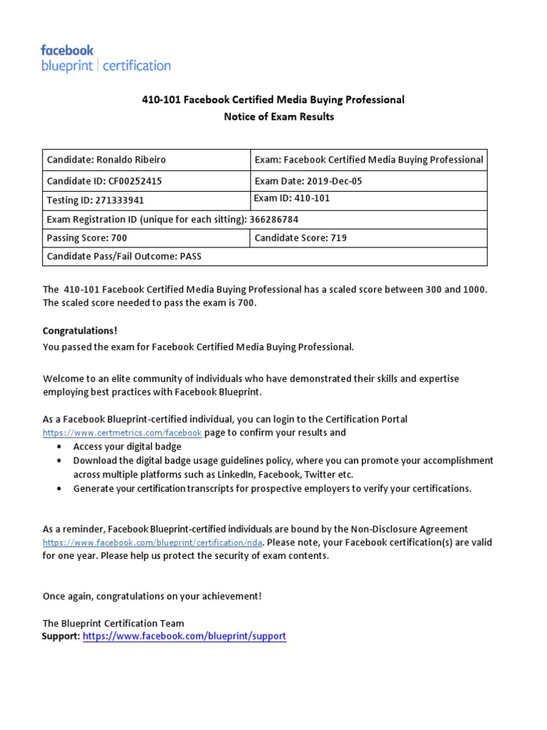 Facebook Certified Media Buying Professional | PDF