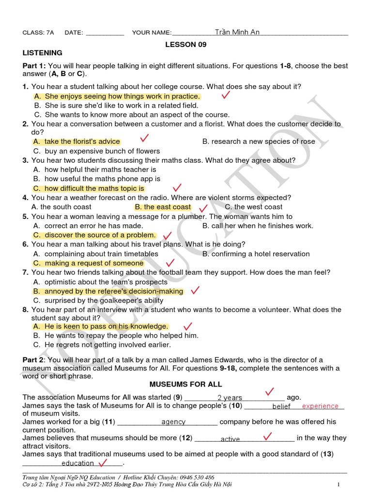 Listening Practice in Diverse Situations | PDF | Science | History Of ...