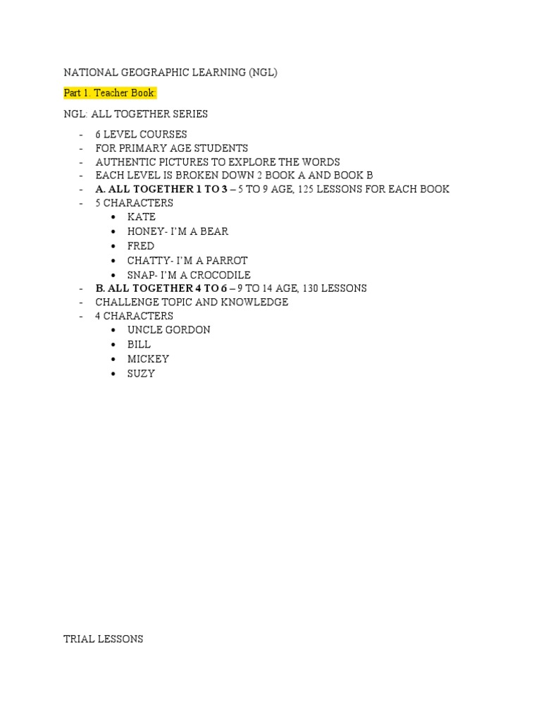 National Geographic Learning | PDF