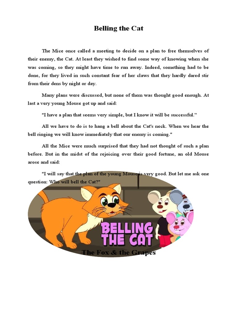 Fables Grade 2 | PDF | Mouse | Cats