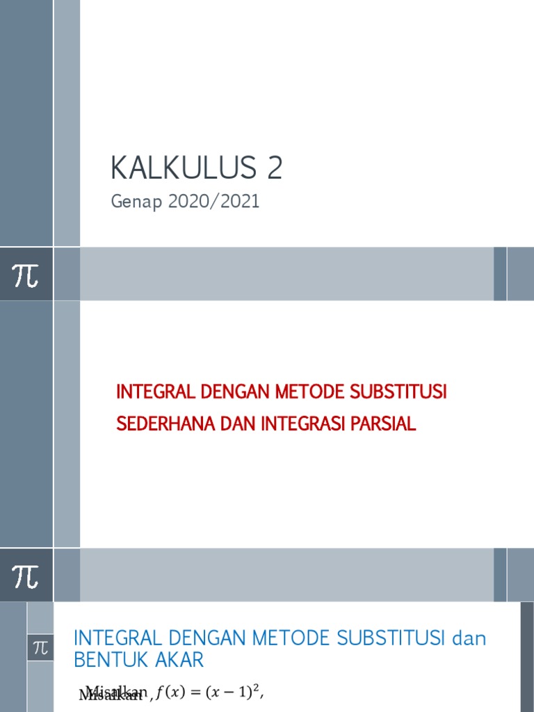 Integral Subtitusi Dan Parsial | PDF