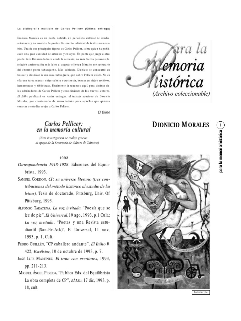 Memoria Histórica Dionicio Morales | PDF | Ciudad de México