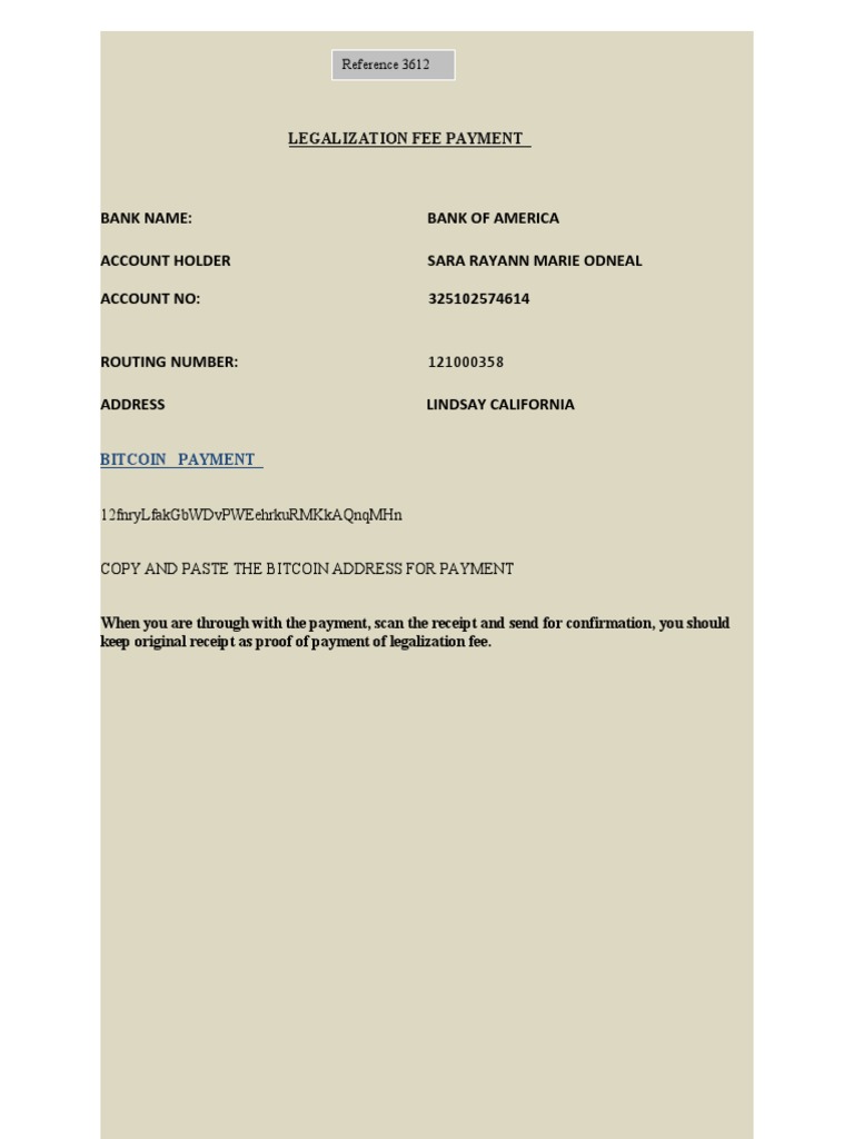 Legalization Fee #77582874 | PDF