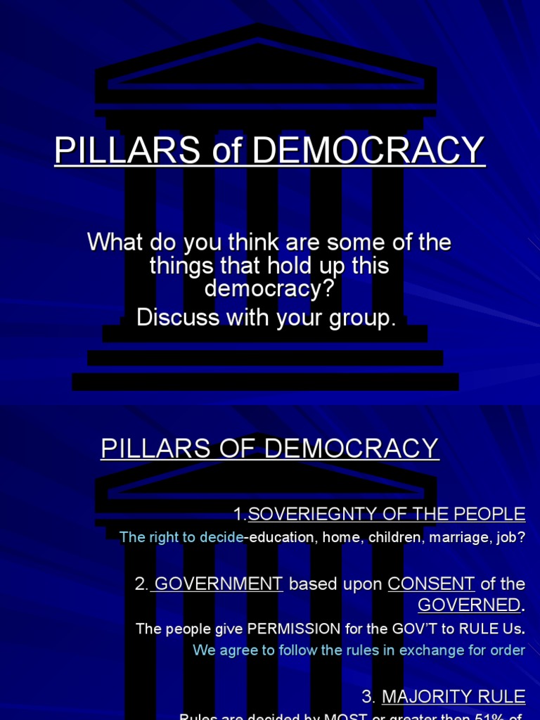 Pillars of Democracy | PDF | Democracy | Political Ideologies