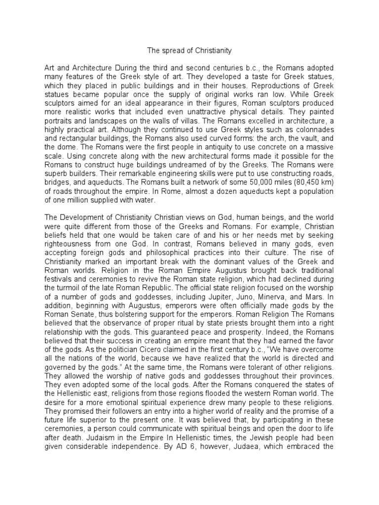 The Rise and Spread of Christianity | PDF | Jesus | Paul The Apostle