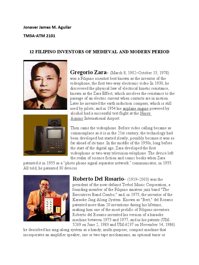 Inventors of Science and Technology in The Phillipines | PDF