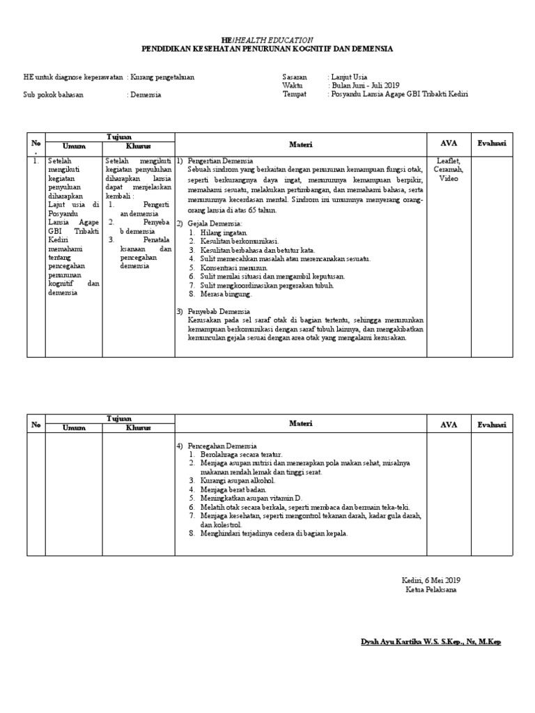 POA Dementia Fix | PDF