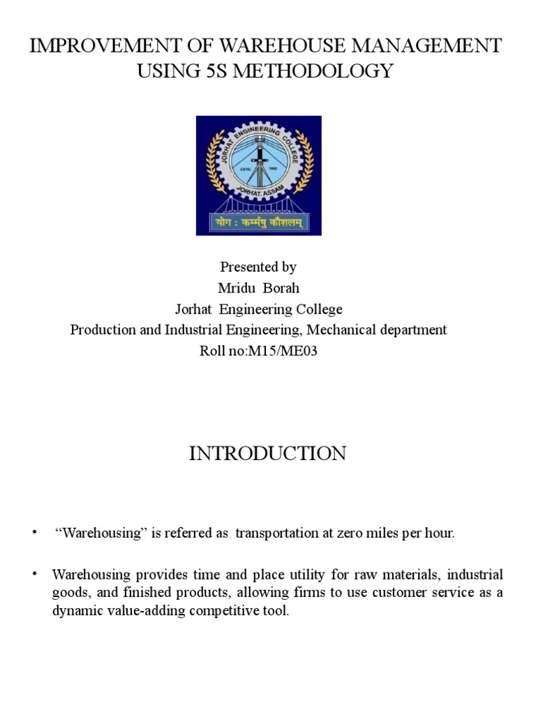 Warehousing Management Using 5S Methodology 555 | PDF | Warehouse ...