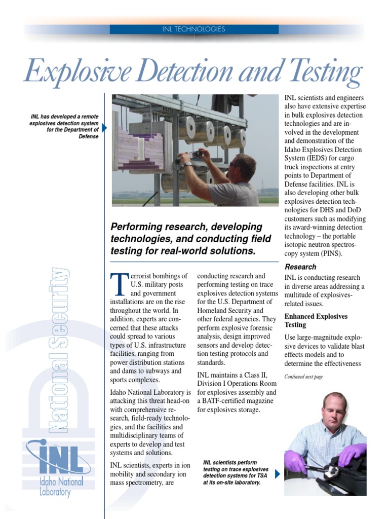 Explosive Detection and Testing | PDF | Securities