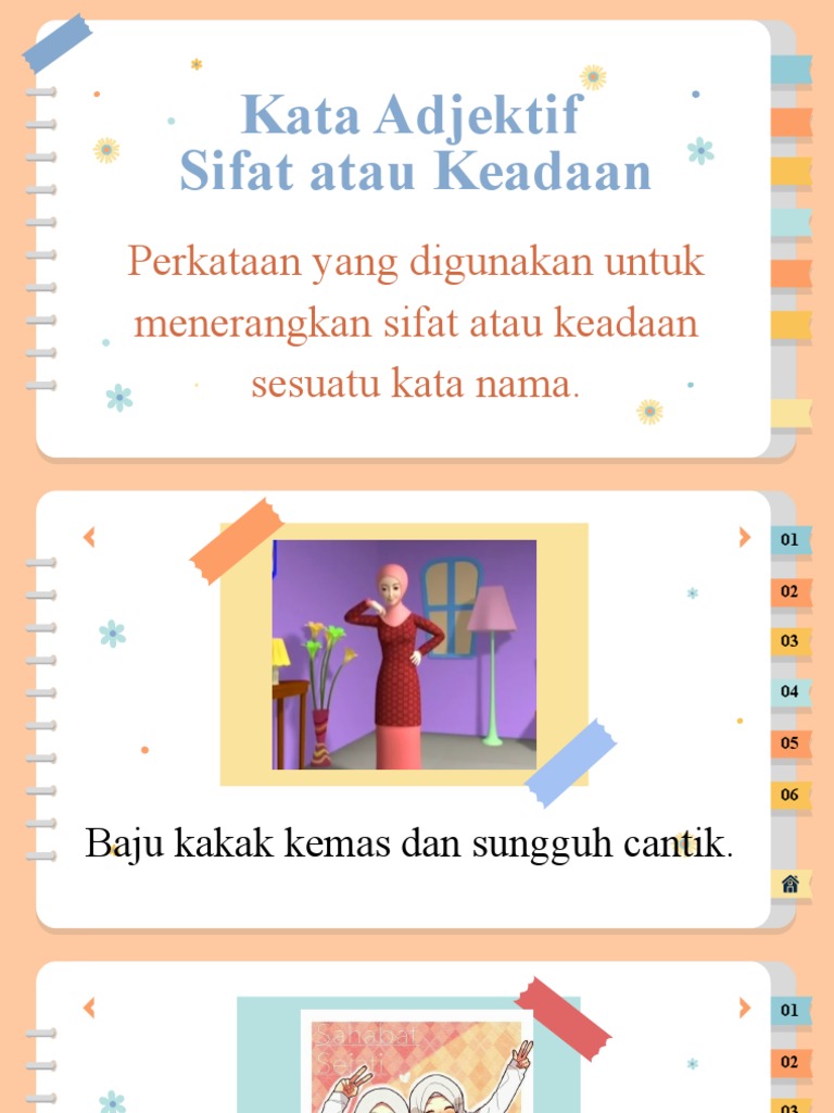 Kata Adjektif Sifatan Atau Keadaan | PDF