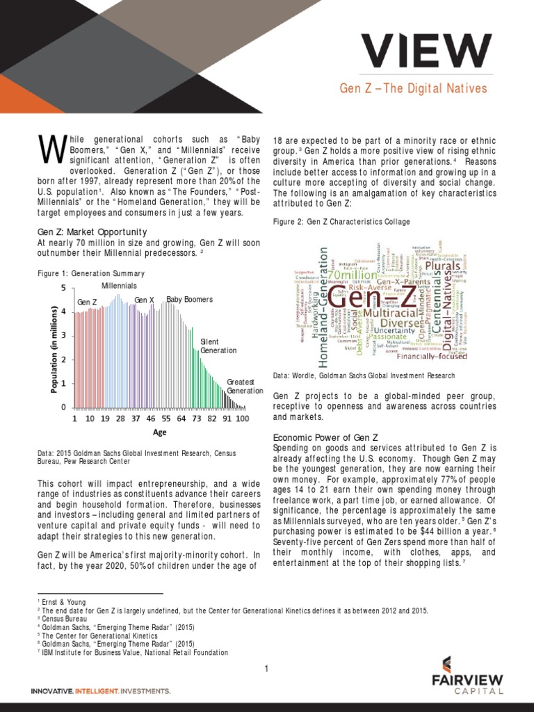 Gen Z - The Digital Natives | PDF | Retail | Corporate Finance