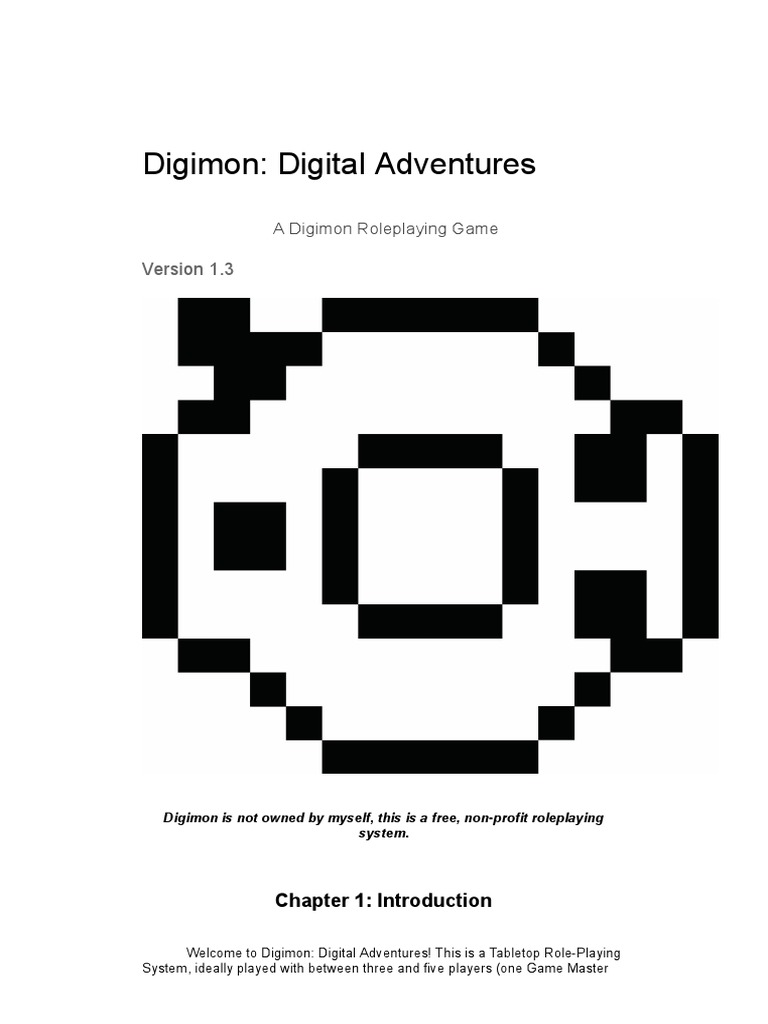 Digimon Digital Adventures | PDF | Role Playing Games