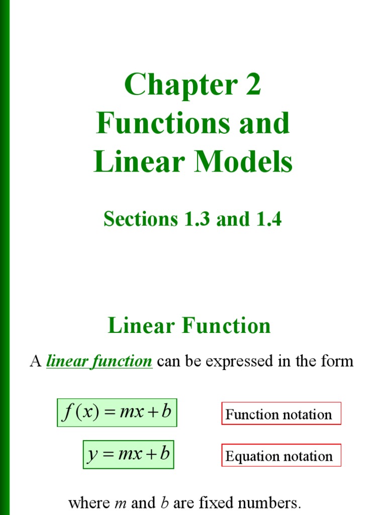 3.linear Functions and Application | PDF | Economic Equilibrium | Demand