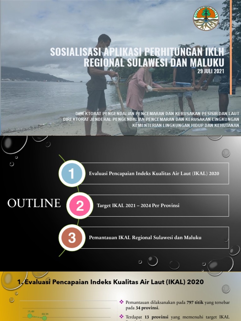 Sosialisasi Aplikasi Perhitungan IKLH Regional Sulawesi - Maluku | PDF
