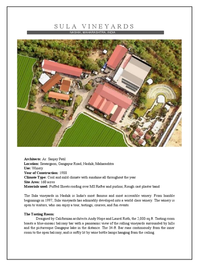 Sula Vineyards Case Study | PDF | Winery | Water
