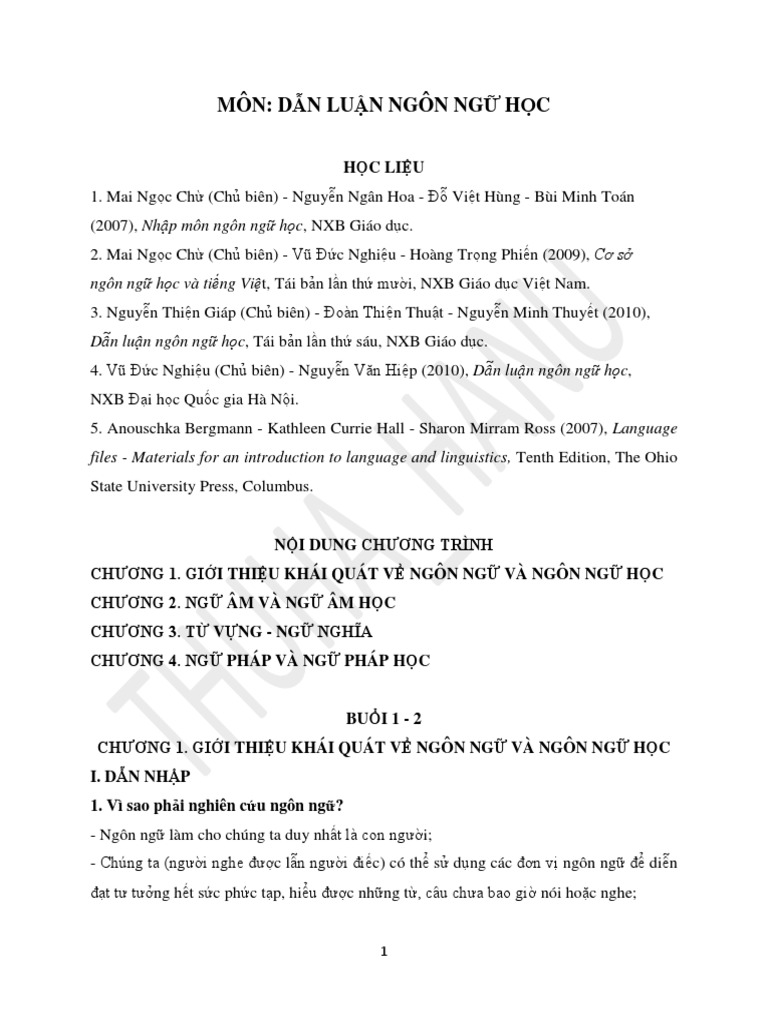 Dan Luan Ngon Ngu 1 | PDF