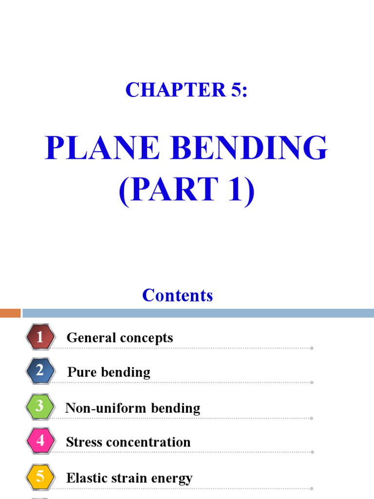 Chapter 6 Plane Bending Part 1 Pdf Bending Beam Structure