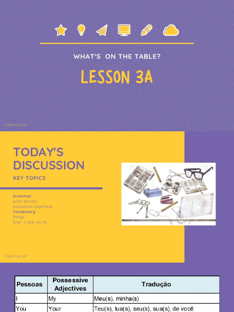 Lesson 3A | PDF | Linguistic Typology | Syntax