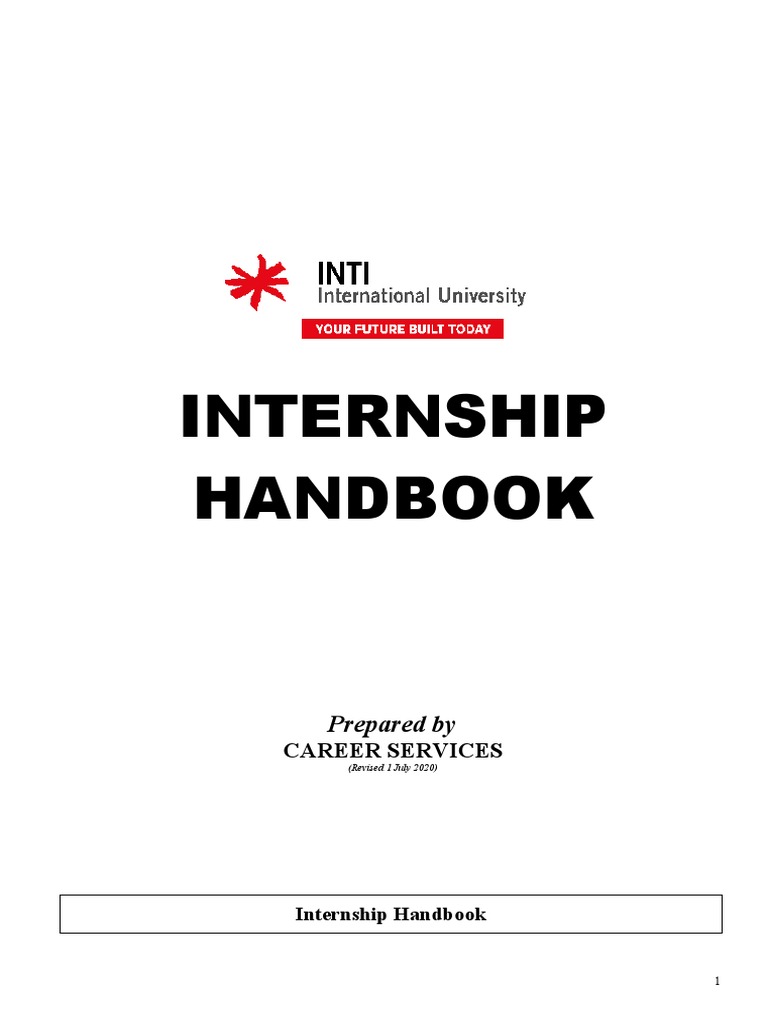 Internship Handbook 28 Jan 2021 | PDF | Internship | Job Hunting
