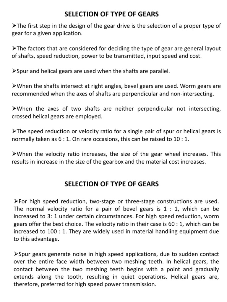 Gear Design | PDF | Gear | Strength Of Materials