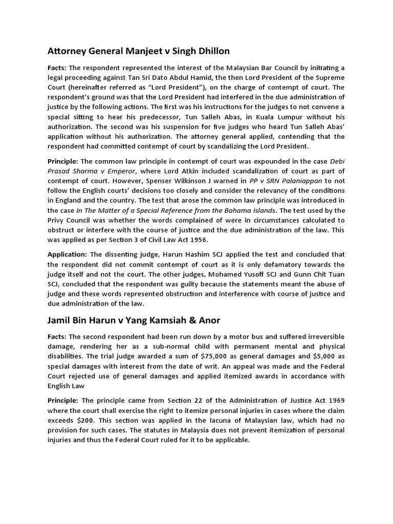Case Extract | PDF | Judge | Contempt Of Court
