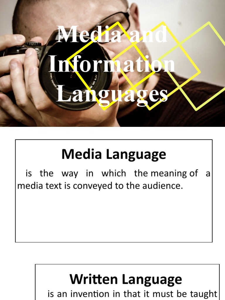 Media Languages - Edited | PDF | Information | Communication